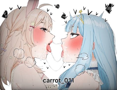 Rule 34 After Kiss Blue Hair Bunny Ears Bunny Girl Carrot 011