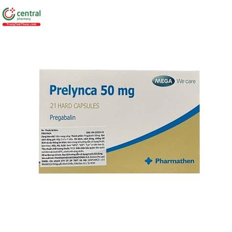 Thuốc Prelynca 50mg điều Trị đau Dây Thần Kinh Và động Kinh Cục Bộ