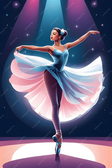Premium Photo A Professional Dancer Performing An Ballet Routine On