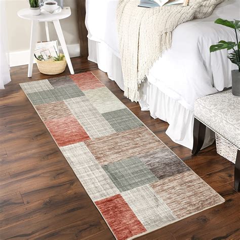 GlowSol 2 X6 Hallway Runner Rug Geometric Pattern Modern Boxes Kitchen