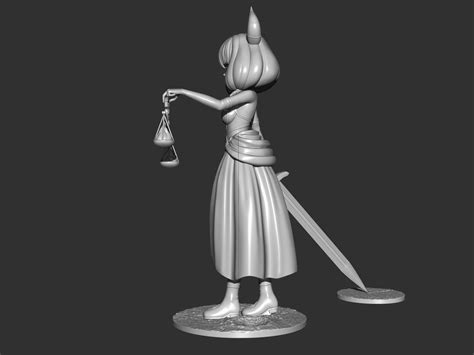 Aura The Guillotine Figure 3d 3d Model 3d Printable Cgtrader