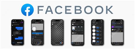 Premium Vector Facebook Interface Social Network On Iphone 14 Screen