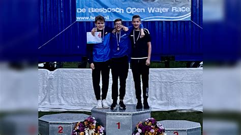 Tweede Plaats Wout Serrarens Bij Onk Open Water Zwemmen Deurne Media