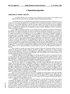 1 Disposiciones generales Junta de Andalucía 1 disposiciones