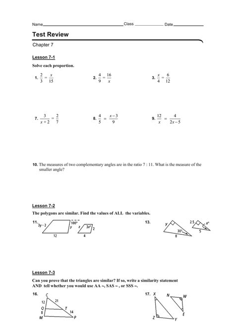 Lesson 7 1 Solve Each Proportion 2