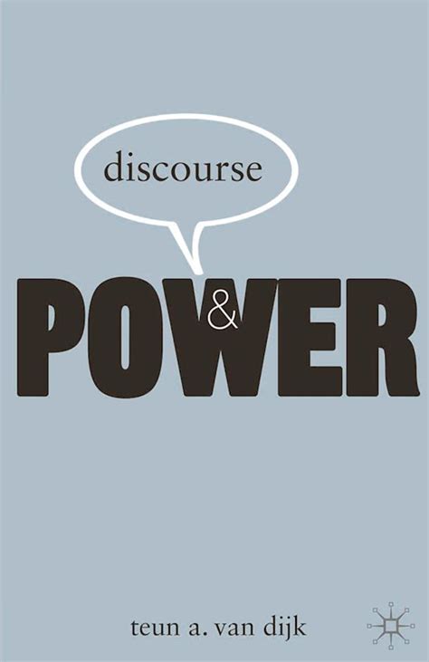 Discourse And Power Teun A Van Dijk Red Globe Press
