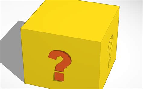 3d Design Lucky Block Mod Tinkercad
