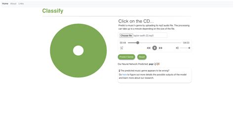 GitHub Andbluedev Music Genre Classification Model REST API Flask API Serving A Machine Model