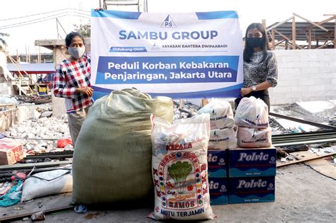 Sambu Group Provides Assitance For The Fire Victims In Penjaringan