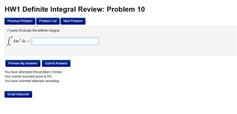 Solved Hw1 Definite Integral Review Problem 6 Previous