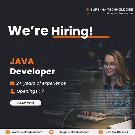 Javadeveloper Jobopening Wearehiring Javaprogramming