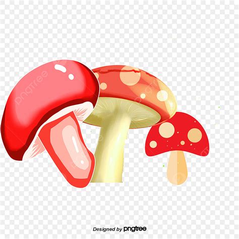Cartoon Vector Grass Red Mushroom Cartoon Vector Grass Vector
