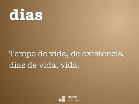 Dias Dicio Dicionário Online de Português