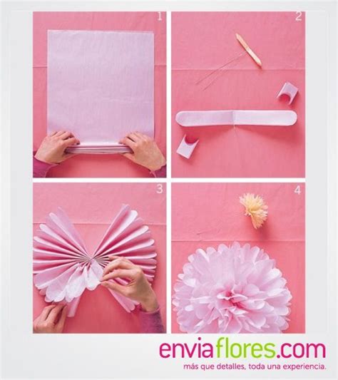 Como Hacer Una Flor De Papel China Imagui