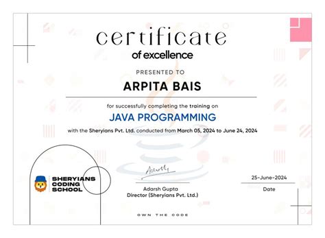 Arpita Bais On Linkedin Java Certification Achievement