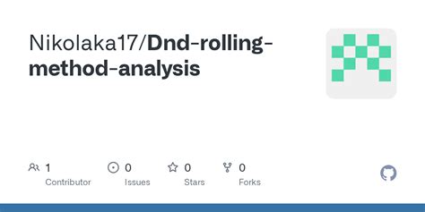 Github Nikolaka17dnd Rolling Method Analysis