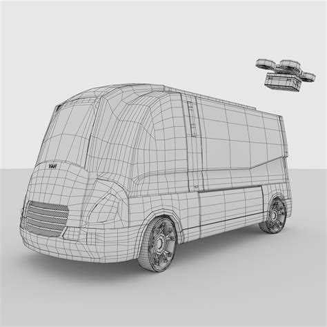 Autonomous Parcel Delivery Concept 3d Model 13 Blend Fbx Obj