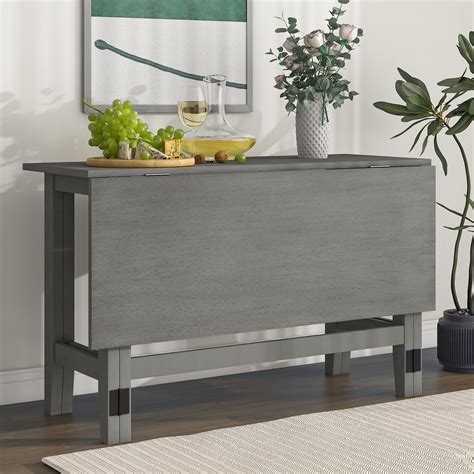 Euroco Wood Extendable Dining Table Wood Extendable Drop Leaf Table For Small Spaces