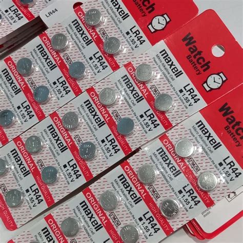 Jual Baterai Kancing Baterai Maxell LR44 Hearing Aid Battery Batrai