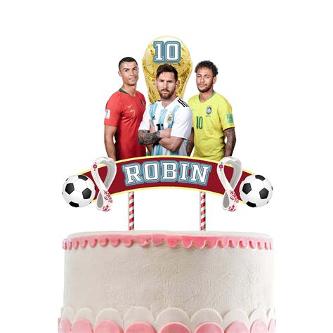 Digital Messi Cake Topper Neymar Cake Topper Ronaldo Cake Topper