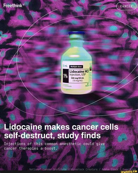 Freethink Lidocaine Injection Usp 500 Ml 10 Lidocaine Makes Cancer