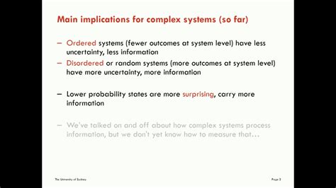Introduction To Information Theory Entropy Part 1 Overview Youtube