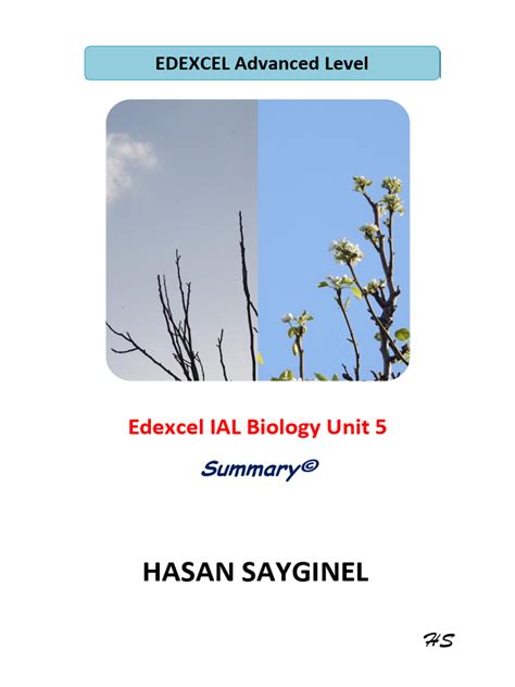 hasan sayginel edexcel ial biology unit 5 pdf free pdf