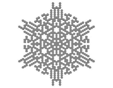 Free Stl File Cellular Automaton Blockscad Snowflake Generator ️・model