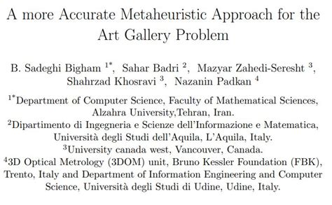 Research Mathematicalmodeling Optimization Metaheuristics Mazyar