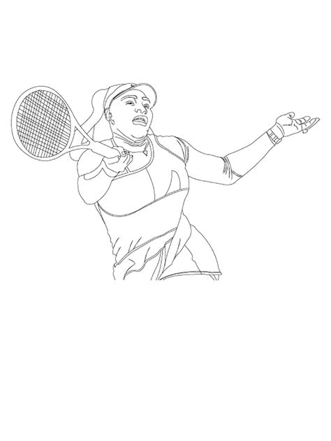 Serena Williams Coloring Pages