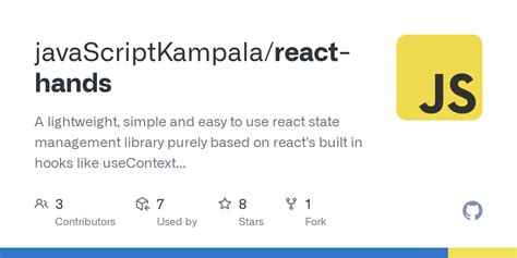 GitHub JavaScriptKampala React Hands A Lightweight Simple And Easy To Use React State