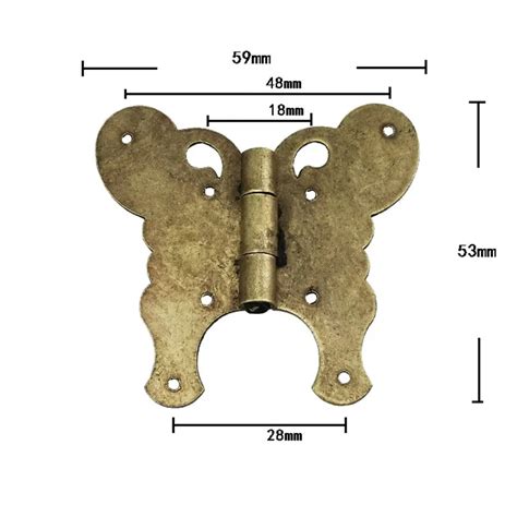 Brass Butterfly Hinge Decor Door Hinges Wooden T Jewelry Box Hinge