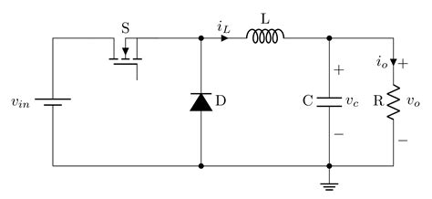 how to draw a dc dc buck converter in latex using circuitikz tikzblog