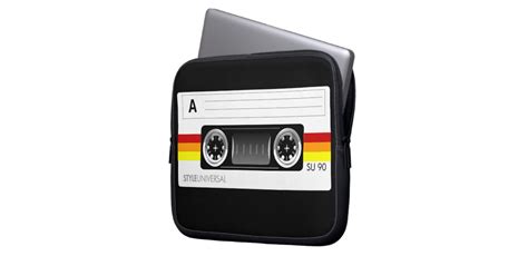 Cassette Tape Label Laptop Sleeve Zazzle