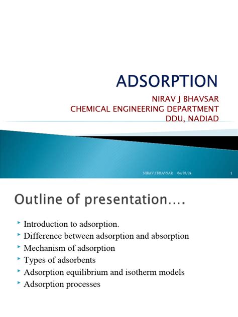 Adsorption Pdf Adsorption Gases