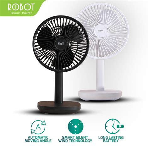 Jual Robot Kipas Angin Meja Portable Rt Bf12 4000mah 6 Inch Table Usb