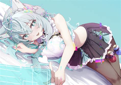 Hakui Koyori And Hakui Koyori Hololive Drawn By Laudayon Danbooru