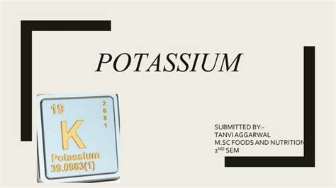 Potassium Pptx