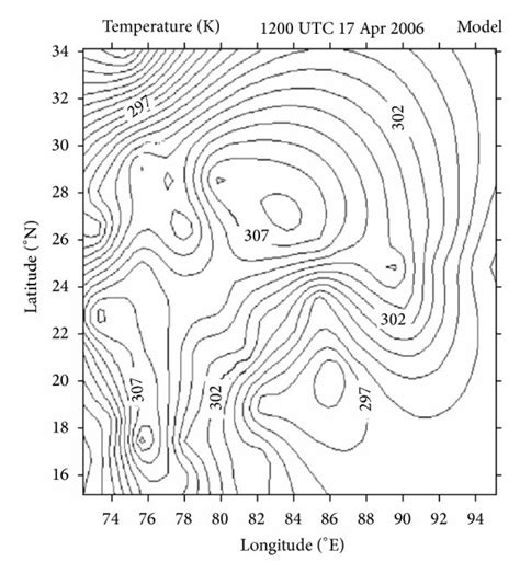 A Contour Of Observed Mean Sea Level Pressure At Time T Of Model
