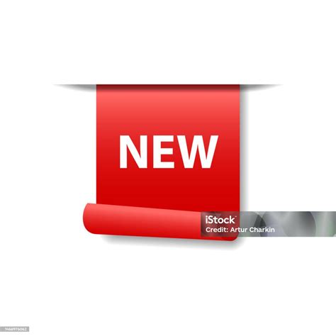 빨간색 수직 3d 리본 소용돌이 웹 태그 흰색 배경에 격리된 책갈피 판매 할인 프로모션을위한 템플릿 3차원 형태에 대한 스톡 벡터 아트 및 기타 이미지 Istock