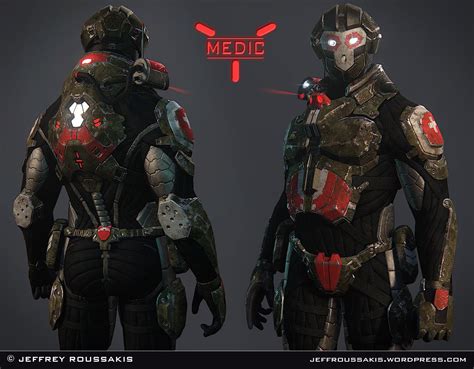 Medic By Jeff Roussakis Sci Fi Sci Fi Concept Art Super Soldier