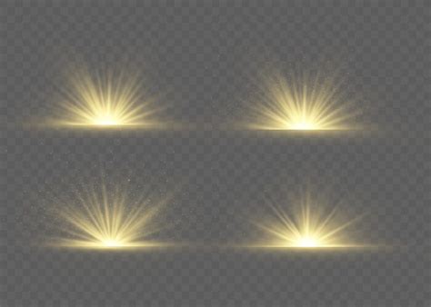 Light Effect Explosion Sun Glitter Spark Flash Vector Image