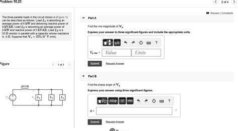 solved problem 10 23 review constants the three parallel loads in