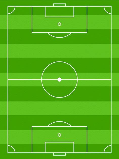 Premium Vector A Realistic Textured Grass Football Soccer Field