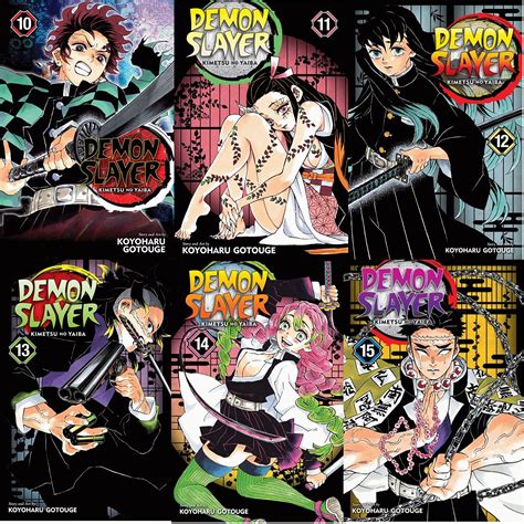Demon Slayer Manga Collection Vol 10 15 6 Books Collection By