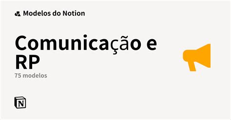 Melhores modelos para Comunicação e RP do Notion Marketplace do Notion