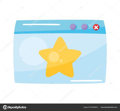 Webpage Template Star Icon Vector De Stock Por Yupiramos 604395034