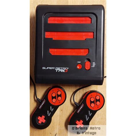 Retro Bit Super Retro Trio Sega Genesis Nes Snes Konsoll Med Utstyr Obriens Retro