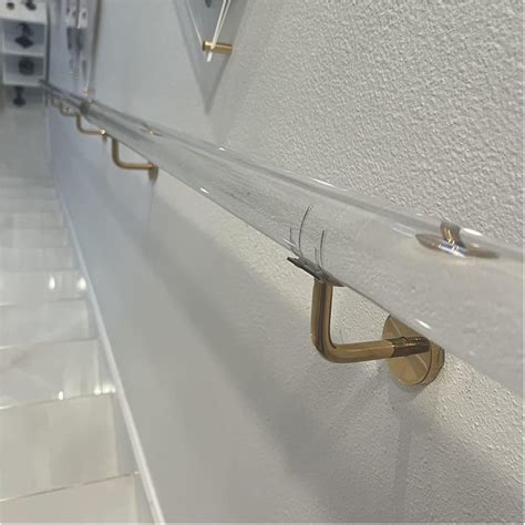 Acryl Handlauf Kit Lucite Treppengeländer klarer Acryl Handlauf für Treppen rutschfeste
