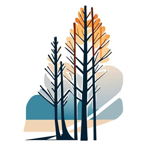Premium Vector Highquality Vectorized Birch Tree Illustration In Flat
